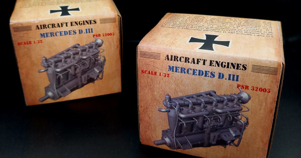 PSR32003 – Mercedes D.III Engine 3D Printed 1/32