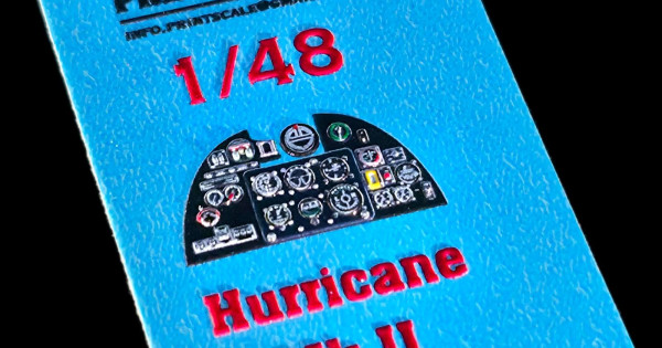 Hurricane Mk.II Instrument Panel 3D48-009 1/48