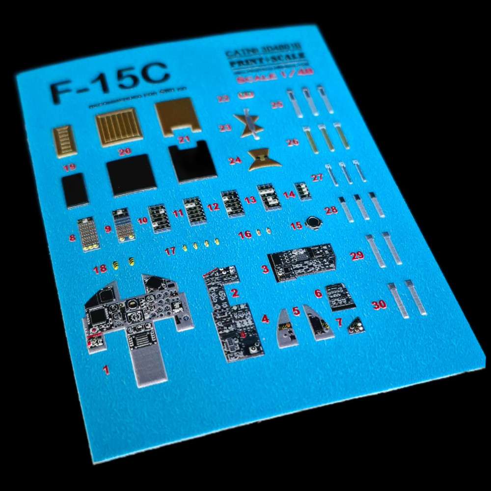 F-15C Eagle Instrument Panel 3D48-015 1/48