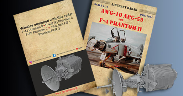 AWG-10 APG-59 Aircraft Radar F-4 Phantom II 1/72 PSR72024