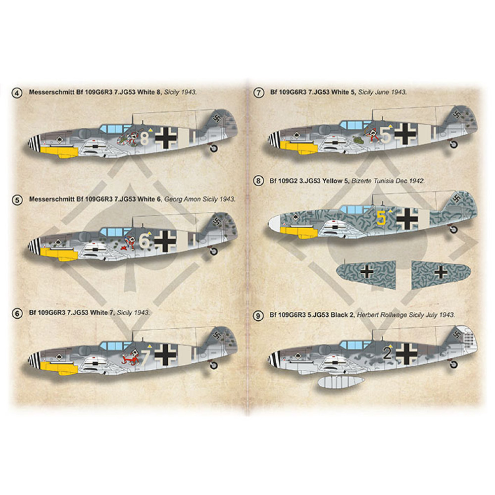 Buy Bf-109G-6 Jagdgeschwader JG.53 1:72 Scale Model Kit - 72-534 | Print Scale