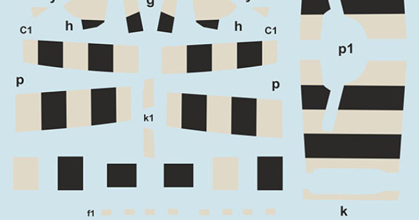 P-47 Bubbletop D-Day Invasion Stripes 72-543 Scale 1/72