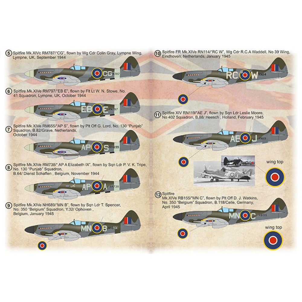 Supermarine Spitfire Mk XIV High-backs/72-517,Scale: 1/72
