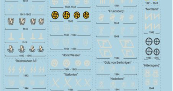 Buy German Panzer division marking / 35-001 / Scale 1:35