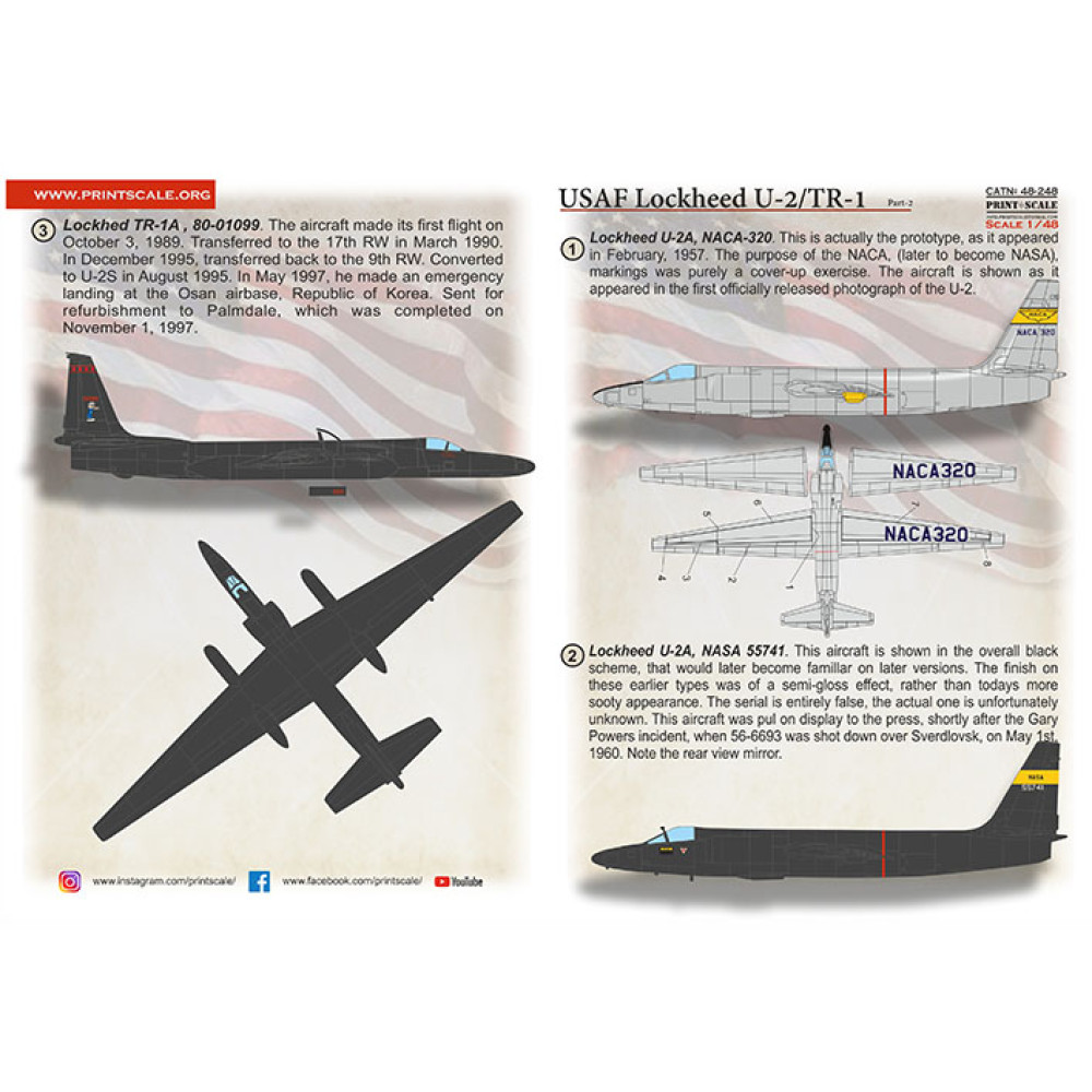 Buy USAF Lockheed U2/TR-1 Part 2 / 48-248 / Scale 1:48