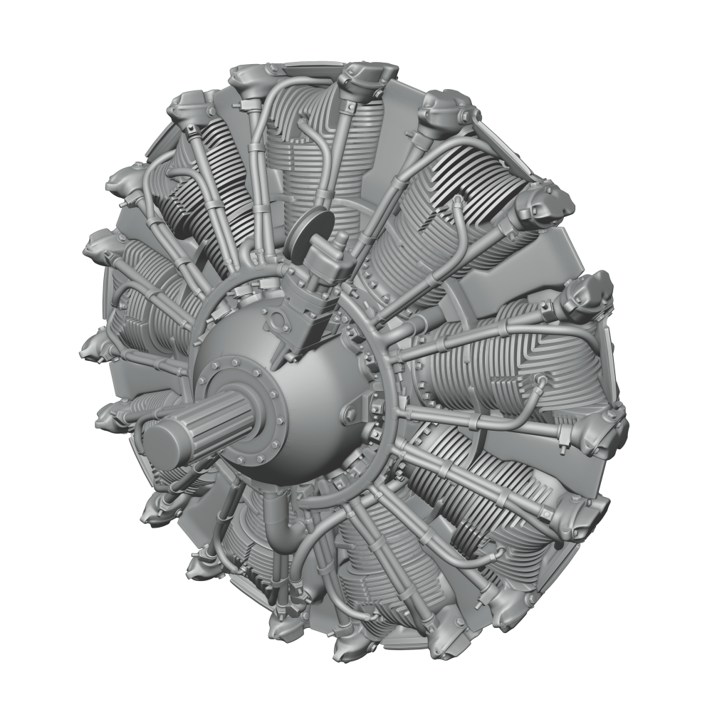 Printscale Wright R-1820 Cyclone Complete Set 2-Piece Psr72014 Scale 1: ...