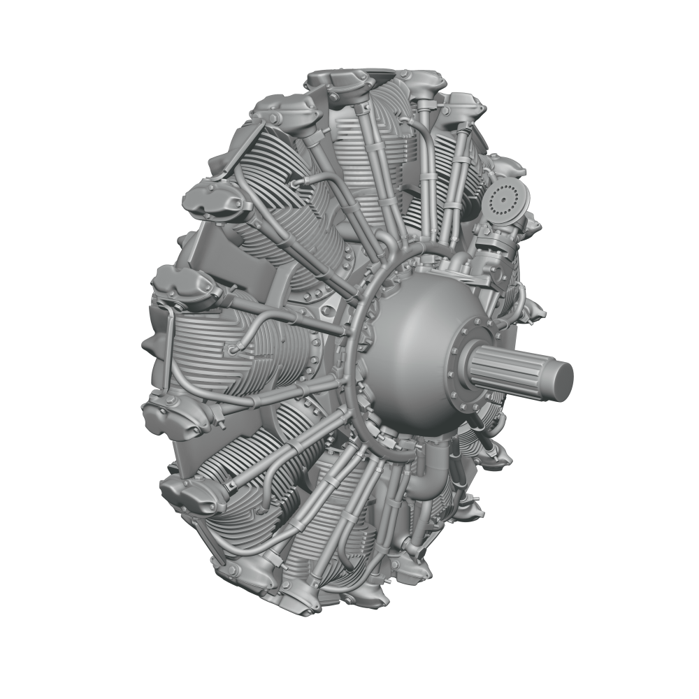 Printscale Wright R-1820 Cyclone Complete Set 2-Piece Psr72014 Scale 1: ...