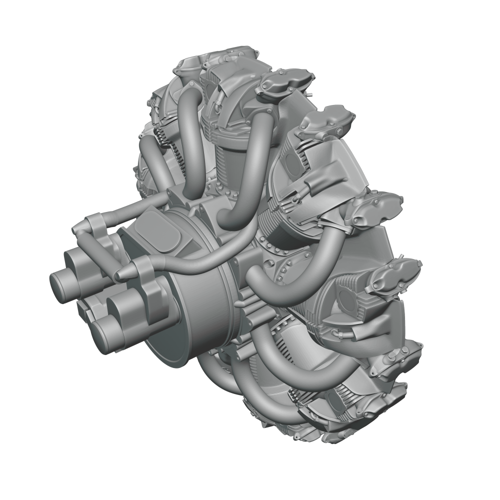 Printscale Wright R-1820 Cyclone Complete Set 2-Piece Psr72014 Scale 1: ...