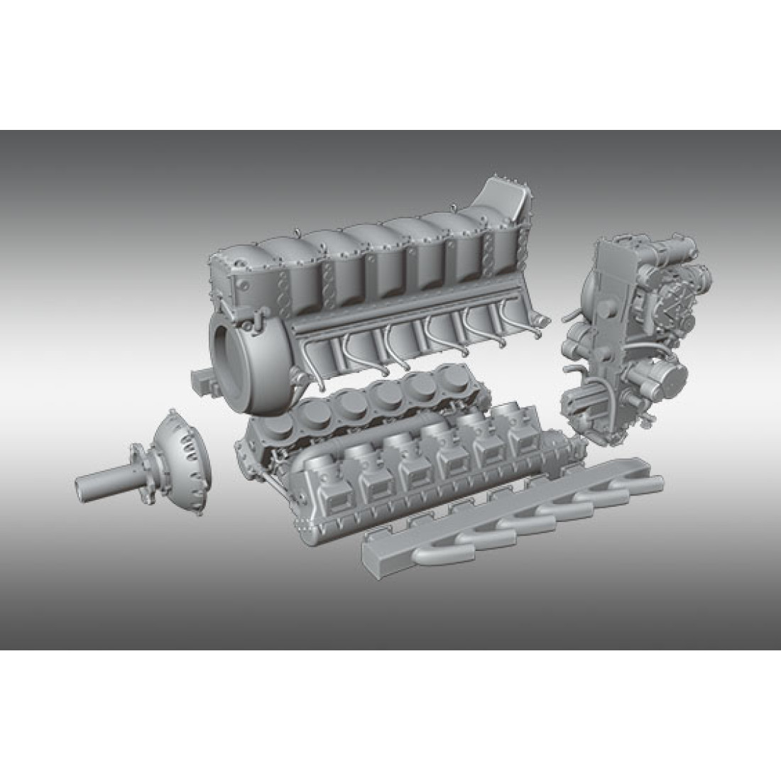 Buy Aircraft Engines Junkers Jumo 211 Exhaust Pipe Type 3 1:48 Scale ...