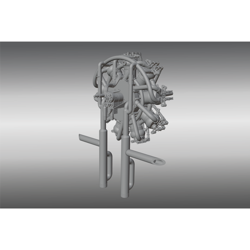 Salmson P9 Aircraft Engine PSR48043 1/48