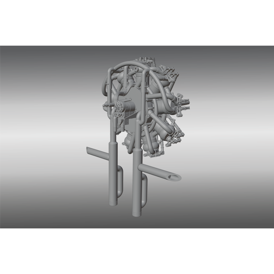 Salmson P9 Aircraft Engine PSR48043 1/48