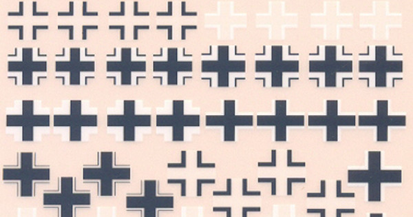 Buy / 0012-72 / Luftwaffe 1939-1945 Crosses at Printscale.org, Scale: 1 ...