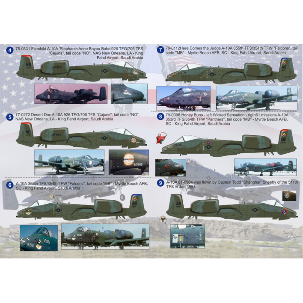 A-10 Thunderbolt II Part 1 / 48-072, Scale: 1/48 - Various Liveries and ...