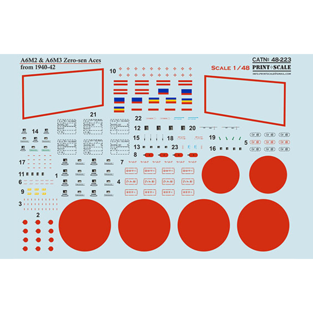 A6M Zero-Sen Aces Part 1 / 48-223 / and 1. A6M2 Model 11 “3-165" of ...