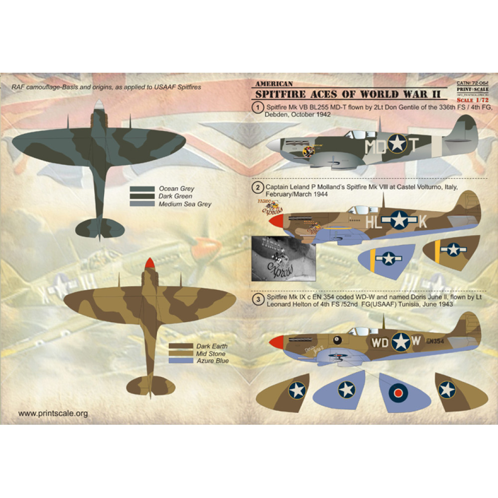American Spitfire 72-064: Aircraft Profiles & History, Scale: 1/72