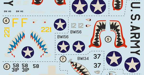 Bell P-39 Airacobra Model Kits - Various Versions, Scale: 1/72