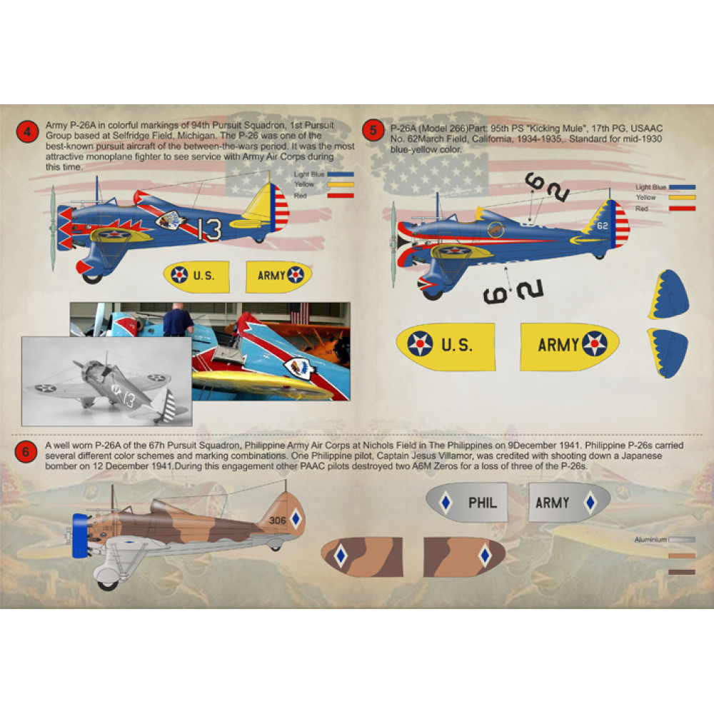 Boeing P-26 Peashooter Model 266: 55th PS, 20th PG, USAAC, No. 129 (33 ...