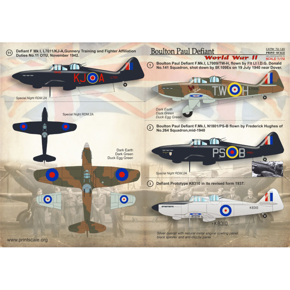 Boulton Paul Defiant Aircraft - Historical Models | PrintScale.org ...