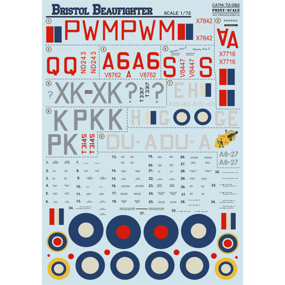 Shop Bristol Beaufighter Model Kits at Printscale.org, Scale: 1/72