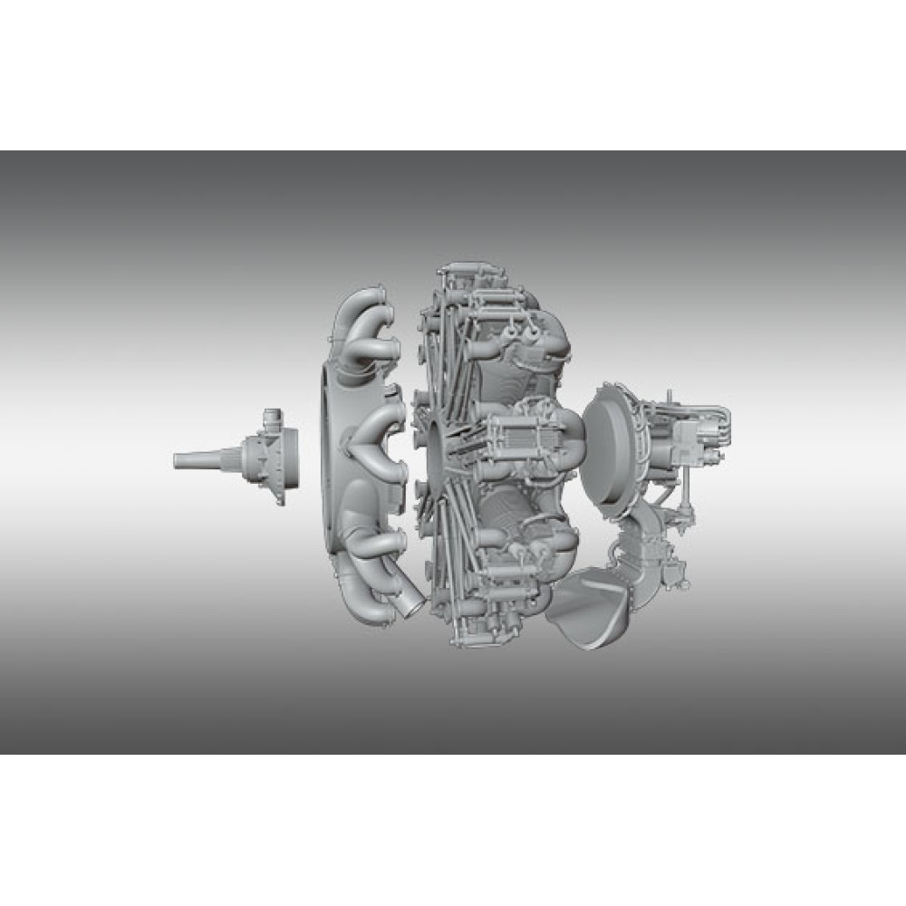 Bristol Jupiter Aircraft Engine PSR48029 Scale 1/48