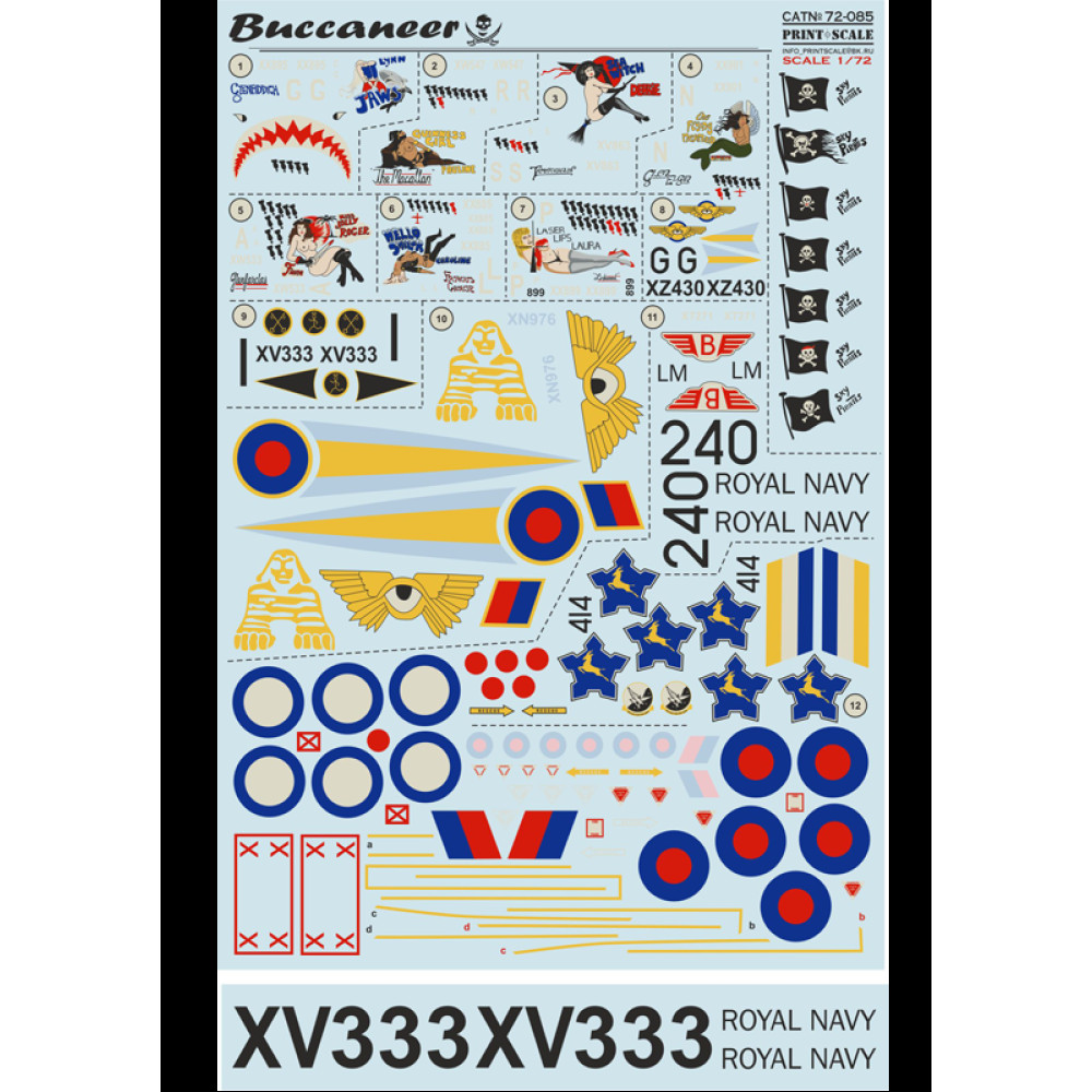 Buccaneer / 72-085 / and 1-12: Bae Buccaneer S.Mk.2B - XX895, XW547 ...