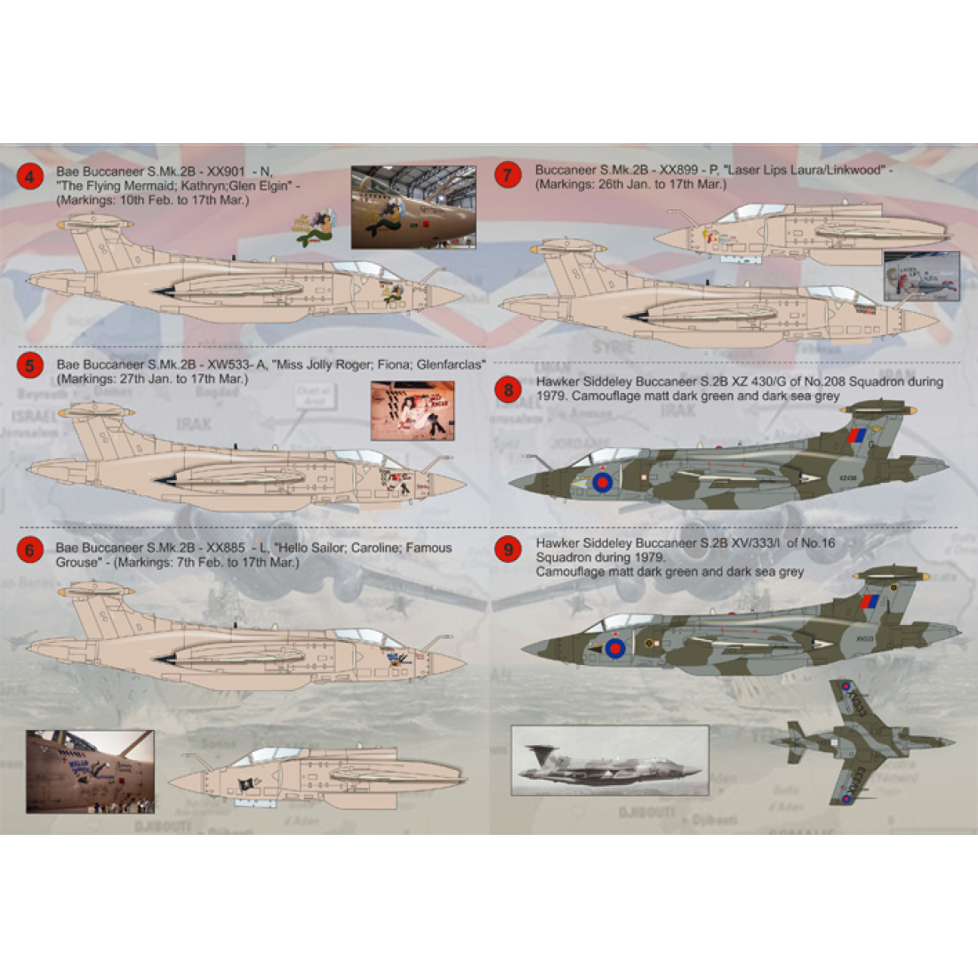 Buccaneer / 72-085 / and 1-12: Bae Buccaneer S.Mk.2B - XX895, XW547 ...