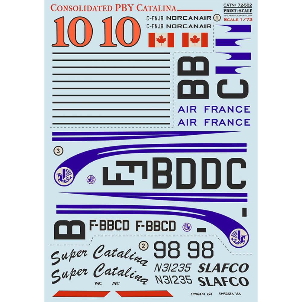 Civil Consolidated PBY Catalina 72-502 and 1 PBY-5A C-FNJB c/n CV-249 ...