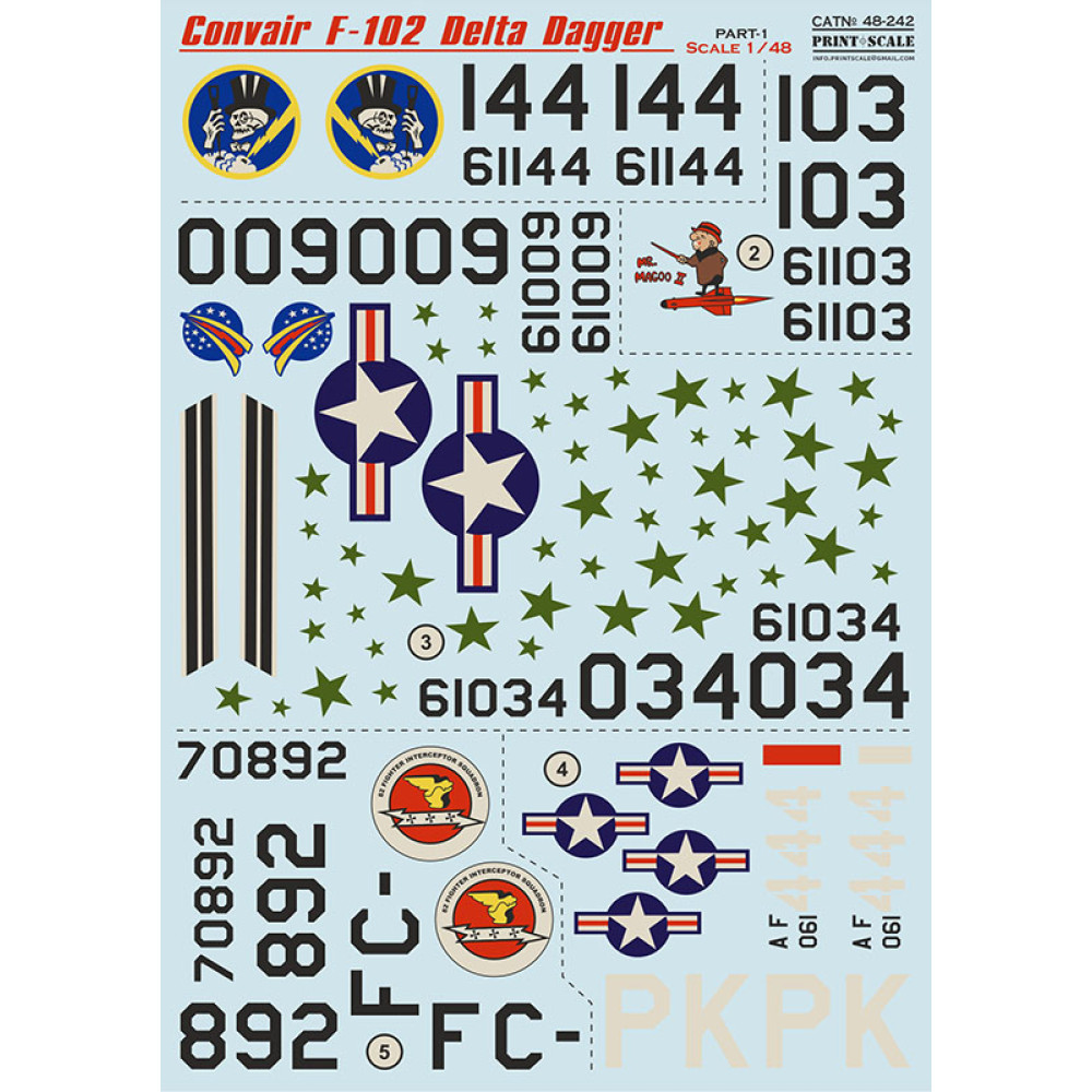 Convair F-102 Delta Dagger Part 1 / 48-242 / and 1. Convair F-102A ...