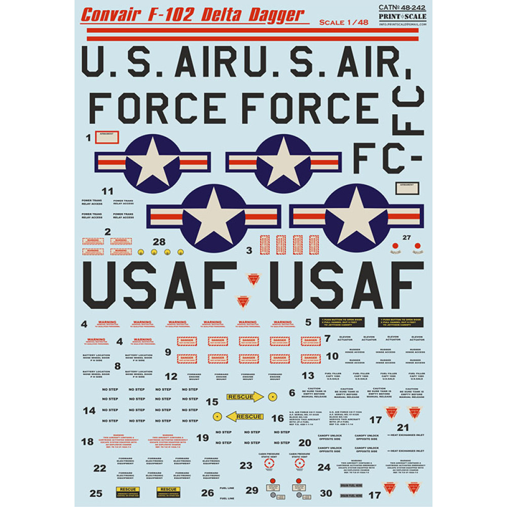 Convair F-102 Delta Dagger Part 1 / 48-242 / and 1. Convair F-102A ...