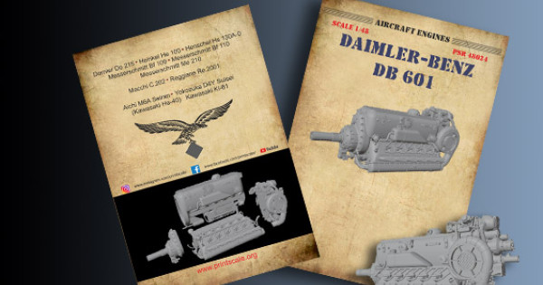 Daimler-Benz DB 601 / PSR48024 | Printscale.org, Scale: 1/48