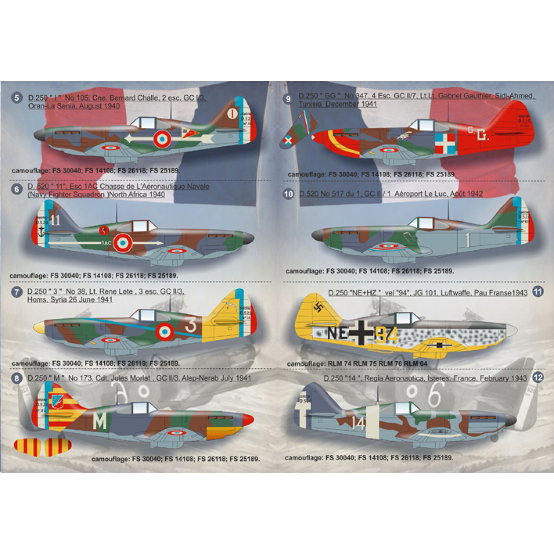 Dewoitine D.520 72-078 | French Fighter WWII | Scale 1/72