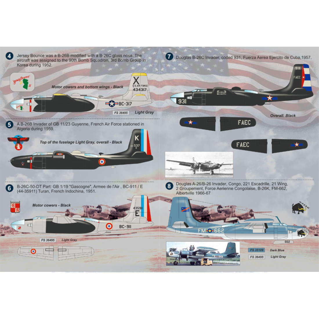 Douglas A-26 Invader Models - Complete Collection of Aircrafts, Scale: 1/72