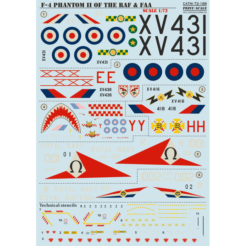 Buy F-4 Phantom II RAF & FAA / 72-188 Model Kit on Printscale.org ...