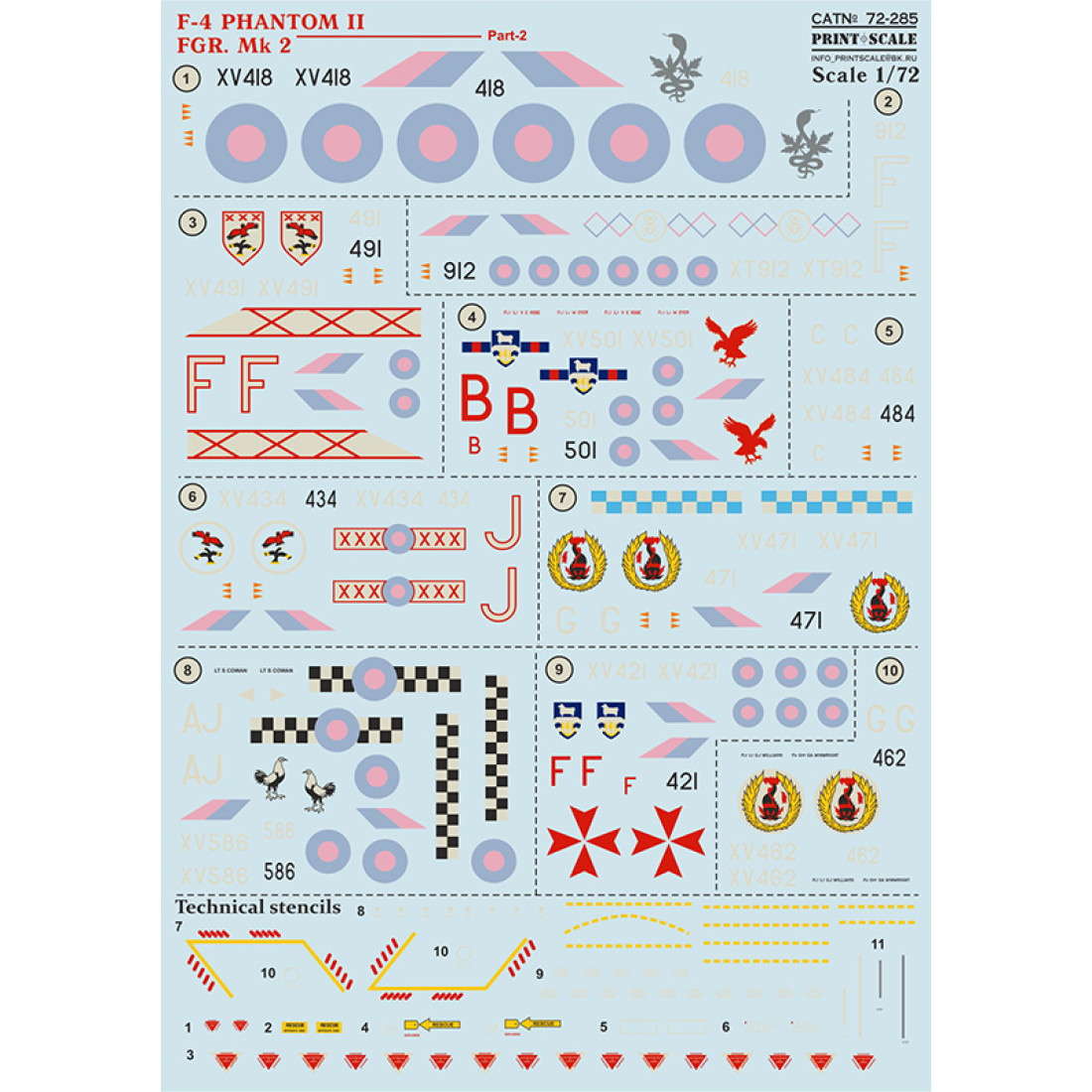 Buy F-4 Phantom II FGR.Mk 2 Part-2 / 72-285 at Printscale.org, Scale: 1/72