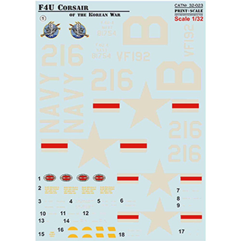 F4U Corsair / 32-023 / and 1. F4U-4 Bu.No. 81754 B216 - LtJg Howard W ...