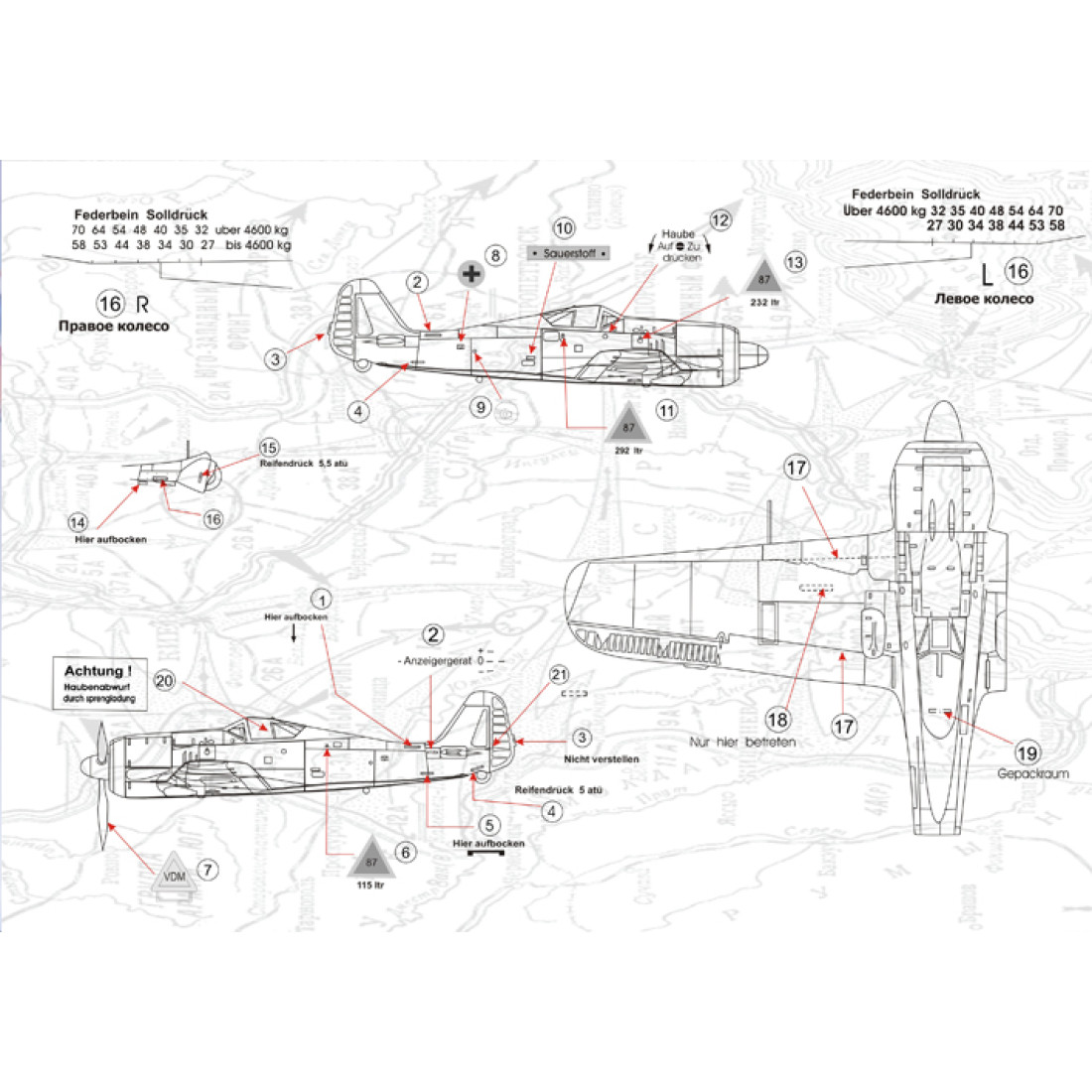 Buy Focke-Wulf FW 190 A2-A9 / 144-001 at printscale.org, Scale: 1/144