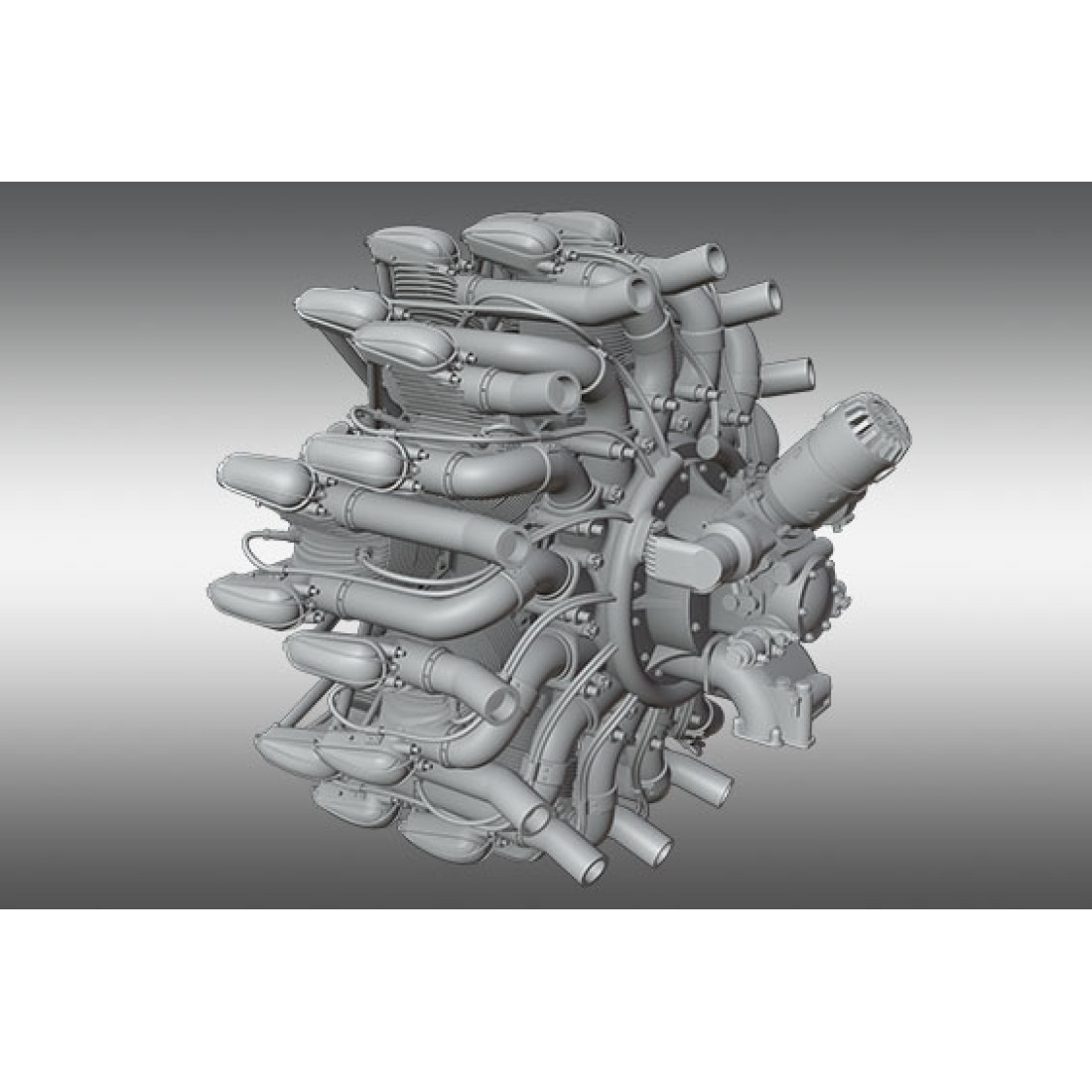 Buy Gnome-Rhone 14K Mistral Major/PSR48030 Model Kit - Print Scale ...