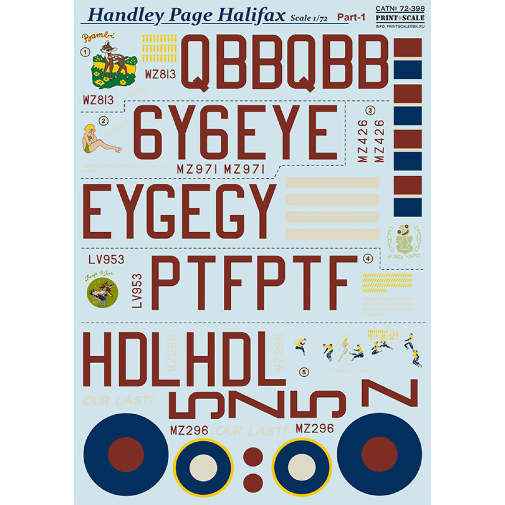 Handley Page Halifax Model Parts | 72-398 | Historic RAF Aircraft ...