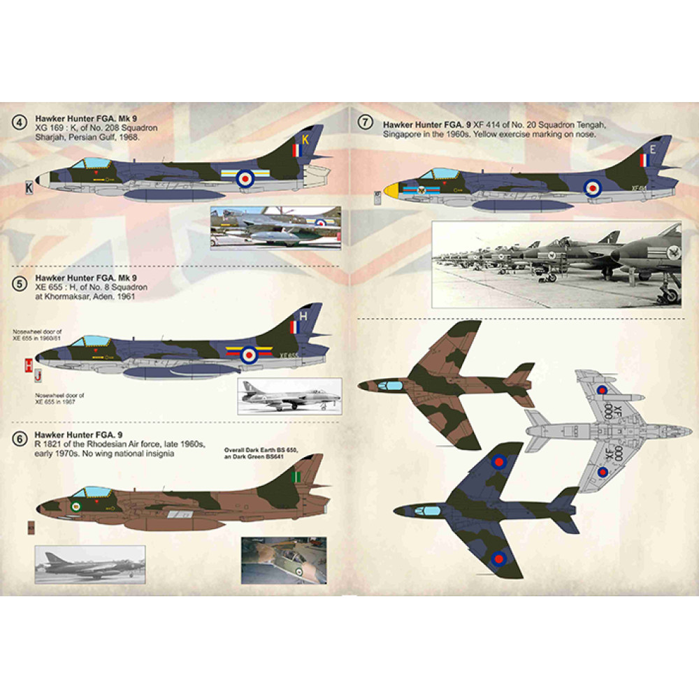 Buy Hawker Hunter FGA.9 Scale Model Kit - www.printscale.org, Scale: 1/72