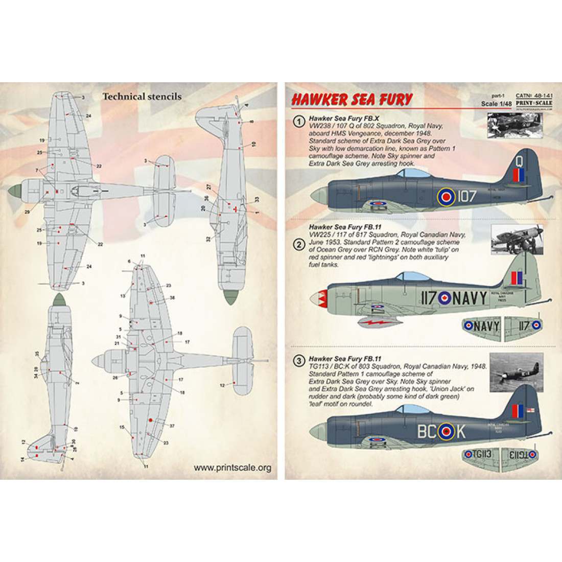 Hawker Sea Fury Part 1 / 48-141 / MetaTitle, Scale: 1/48