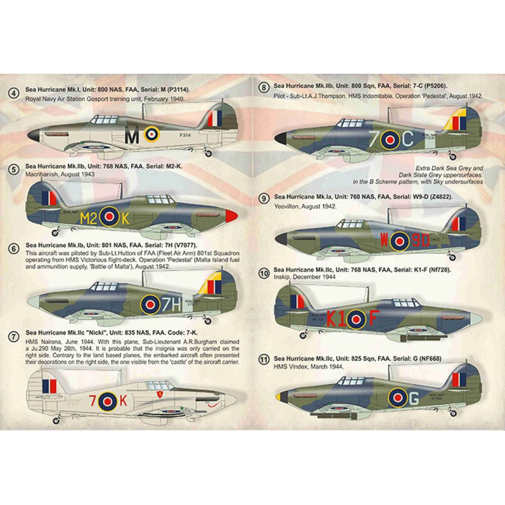 Hawker Sea Hurricane Model Kits | Various FAA Units and Operations ...