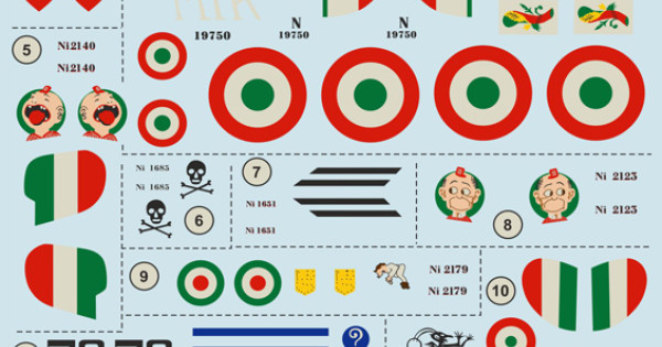 Italian Aces of WW I / 72-267 / | Buy at www.printscale.org, Scale: 1/72