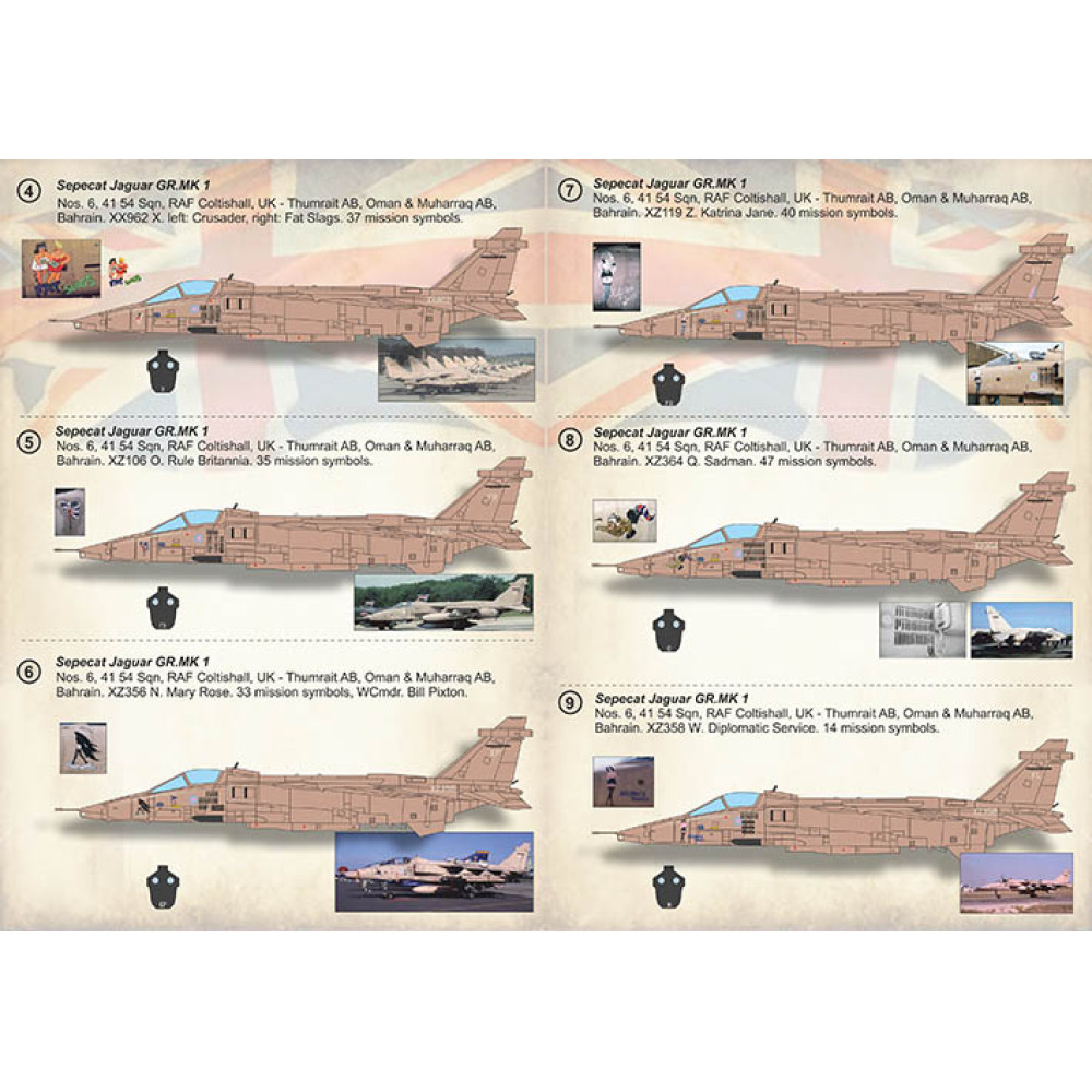 Sepecat Jaguar GR.Mk1 - RAF Coltishall, UK - Thumrait AB, Oman ...