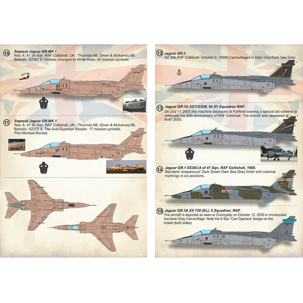 Sepecat Jaguar GR.Mk1 - RAF Coltishall, UK - Thumrait AB, Oman ...
