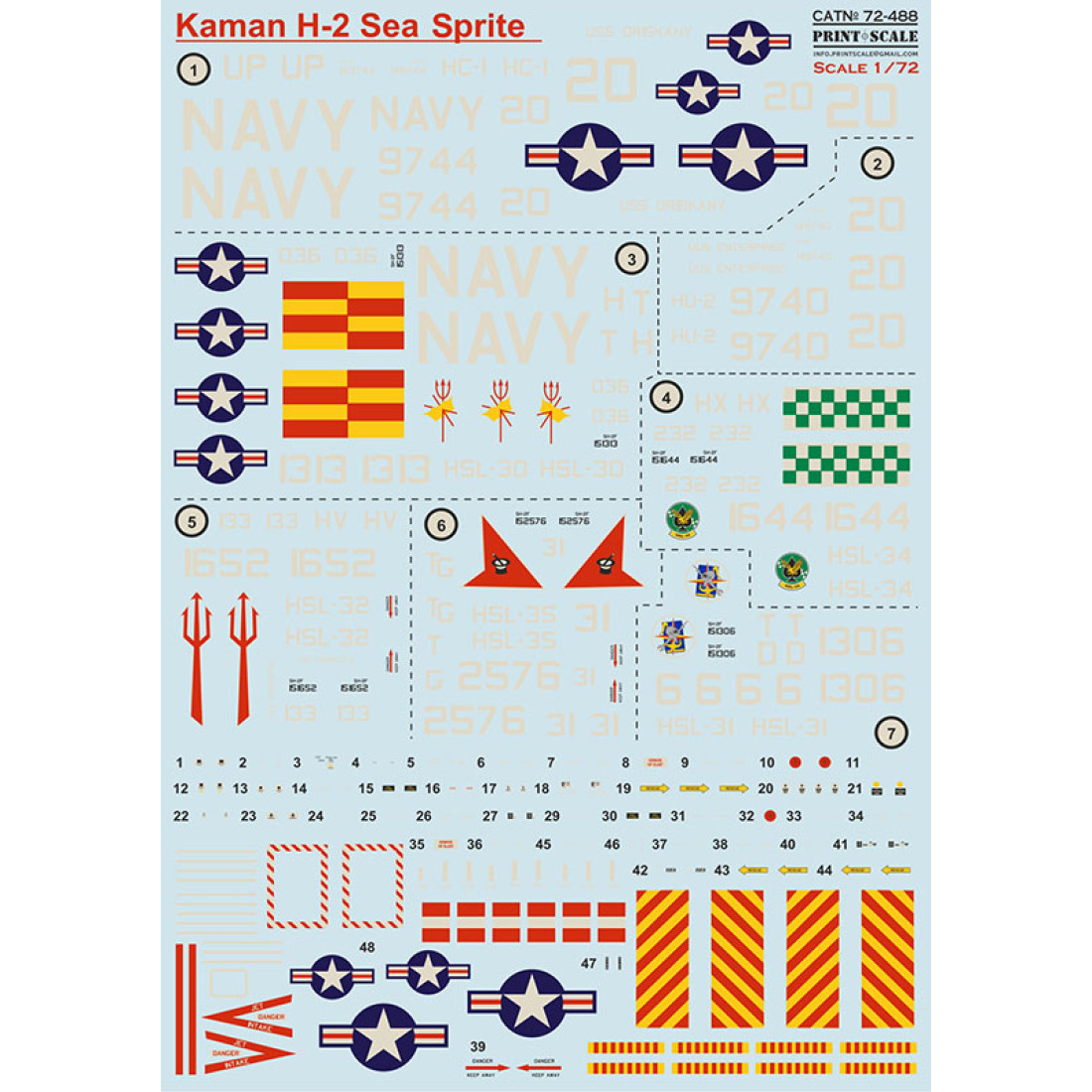 Kaman Sea Sprite H-2 / 72-488 / and 1. Kaman UH-2A Sea Sprite 149744/20 ...