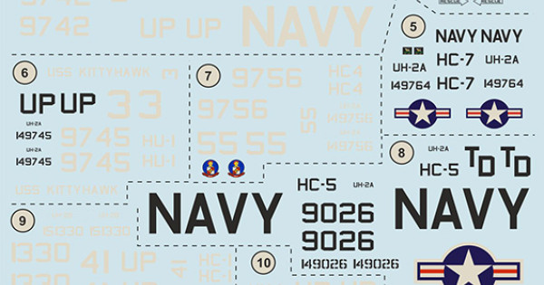 Kamon Sea Sprite Part 1 Model Kit - Various UH-2A/UH-2B Variants ...