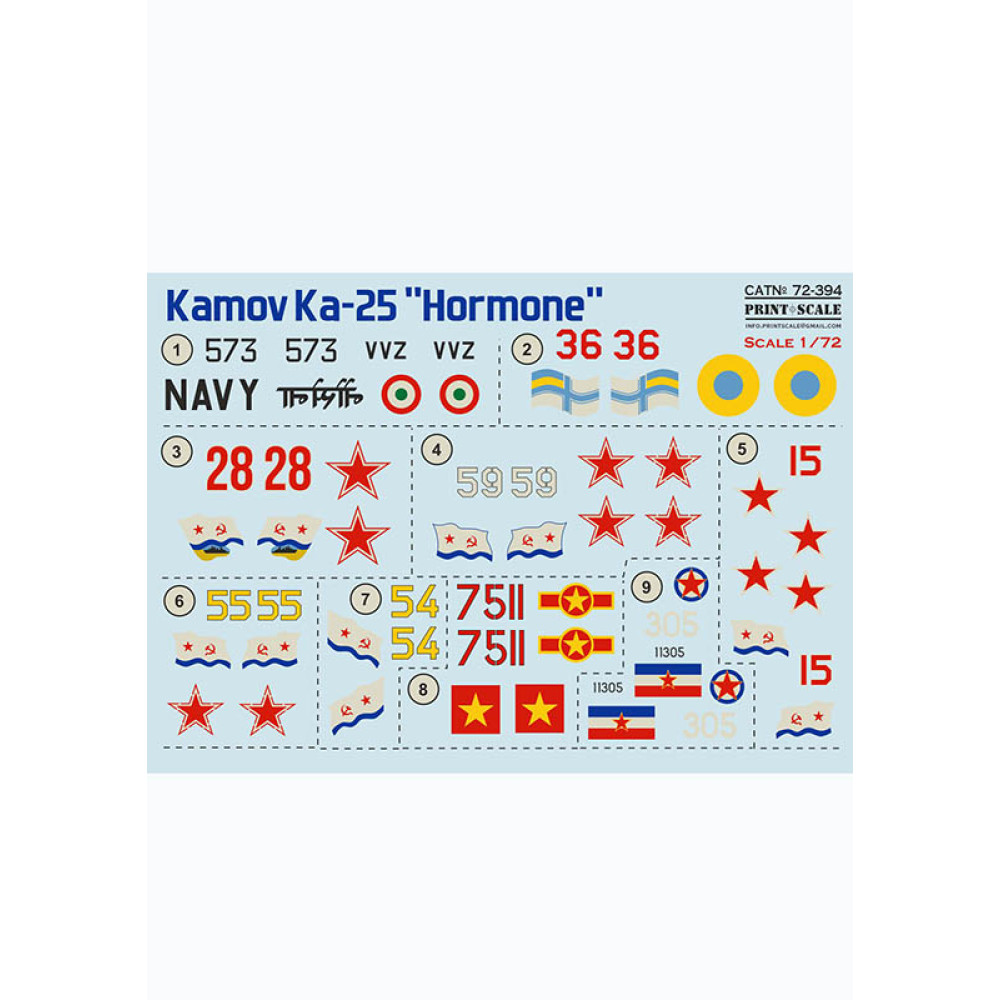 Kamov Ka-25 Hormone 1/72 Model Kit | ASW & SAR Versions Available