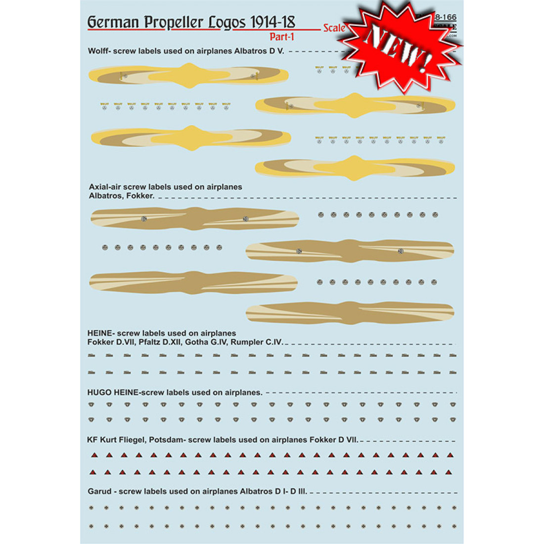 German Propeller Logos of World War 1 Part 1 / 48-166 | Print Scale ...