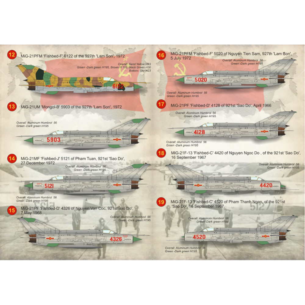 MIG Air Force of the Vietnam War | 72-116 | Ngo Duc Mai, Nguyen Van Bay ...