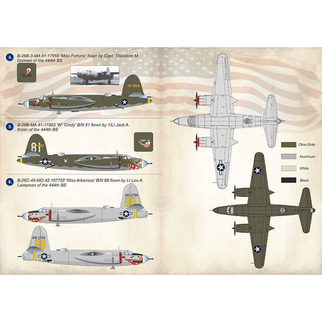 Martin B-26 Marauder Model Kit - 1/Lt Joseph R. Armstrong, Lt Forrest D ...